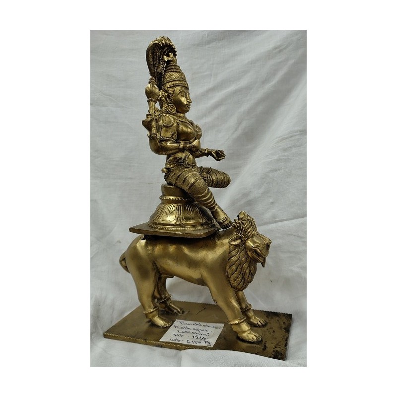Kolhapur Mahalakshmi bronze statue